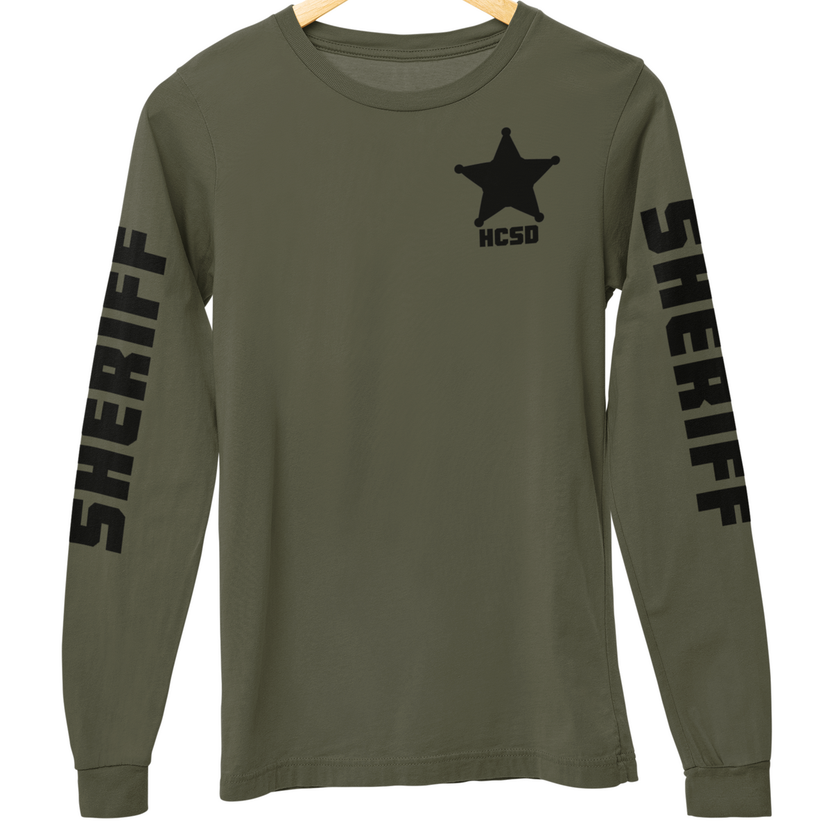 Long Sleeve Sheriffs Office Custom Unisex T Shirts for Sheriff, Deputy ...