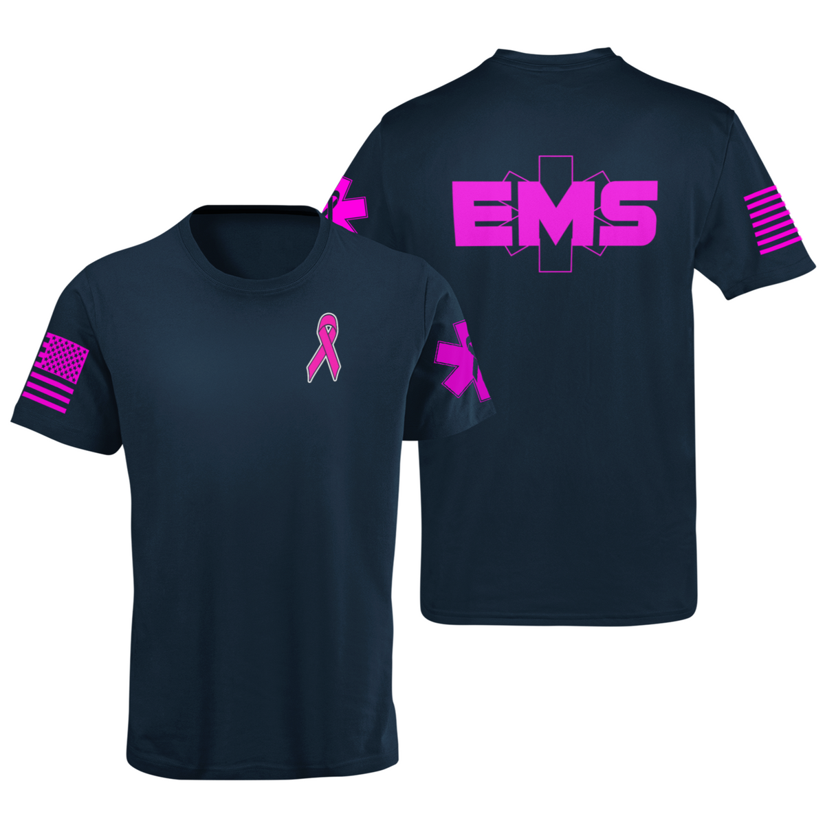 EMS Breast Cancer Awareness T Shirt EMT Paramedic First Responder ...