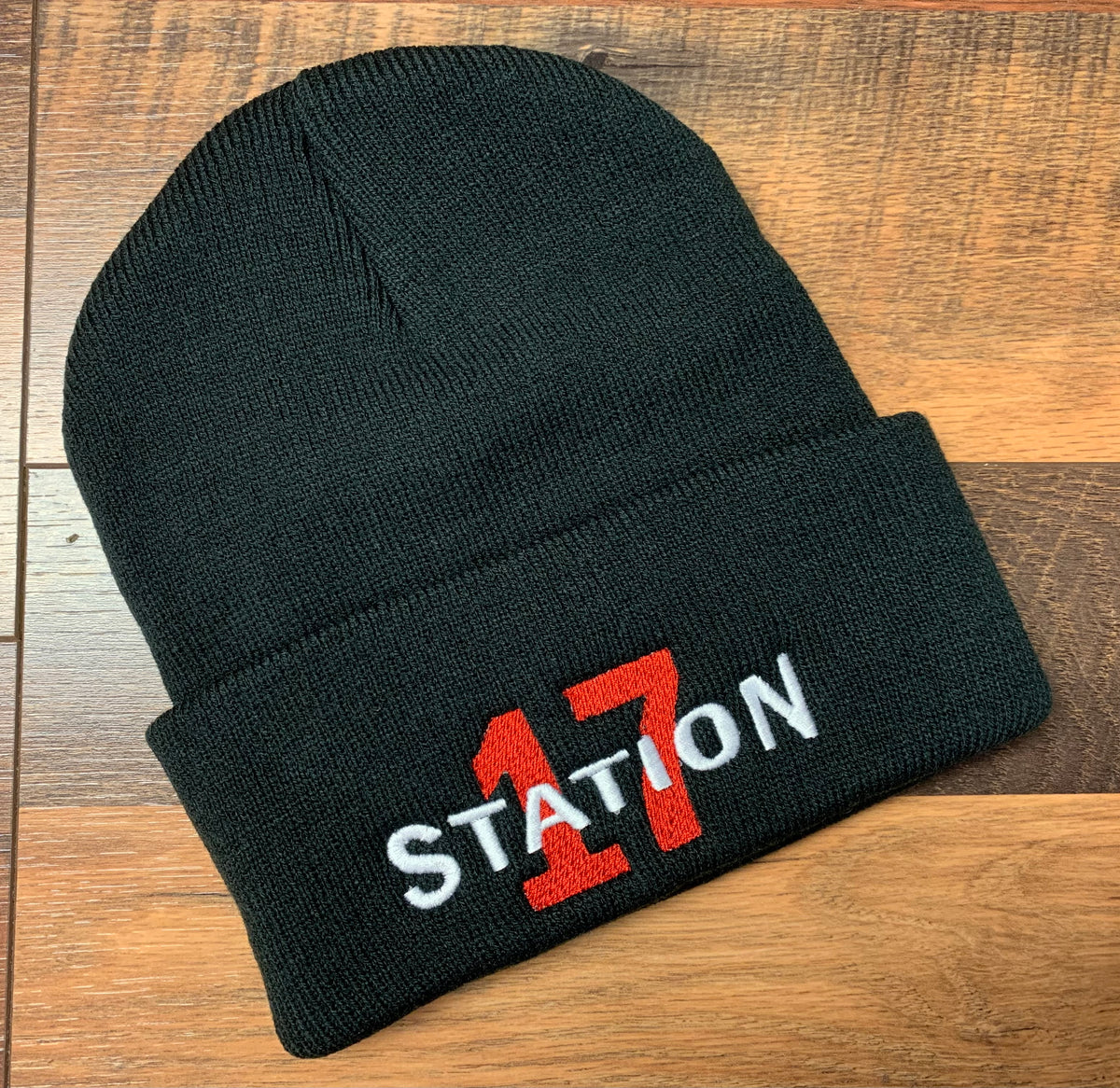 Custom Made Embroidered Fire Department Station Number Beanie Hats ...